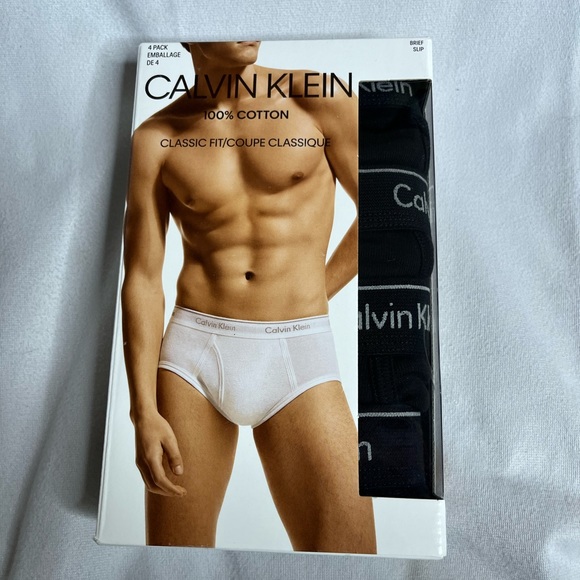 Calvin Klein | Underwear & Socks | New Calvin Klein Classic Fit Briefs 4 Pack Men Sm Pure Cotton ...